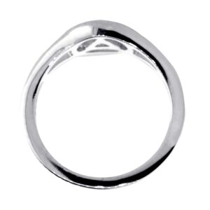 10mm Wide Alcoholics Anonymous AA Sobriety Ring in Sterling Silver - size 5.5