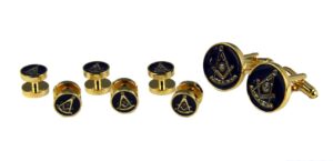 4031864 past master tuxedo studs cuff link set shirt mason worshipful masonry freemason york rite