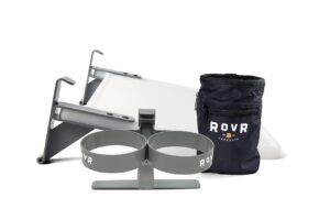 rovr accessories essential pack - includes dual cup holder, prep board, and storage bag - compatible with rollr 45, 60, 80 wheeled camping coolers