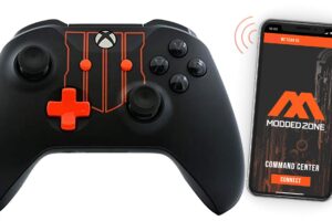 moddedzone custom modded wireless controller for xbox one s/x and pc - with unique smart mods - best for first person shooter games - handcrafted by experts in usa with unique design - bo4