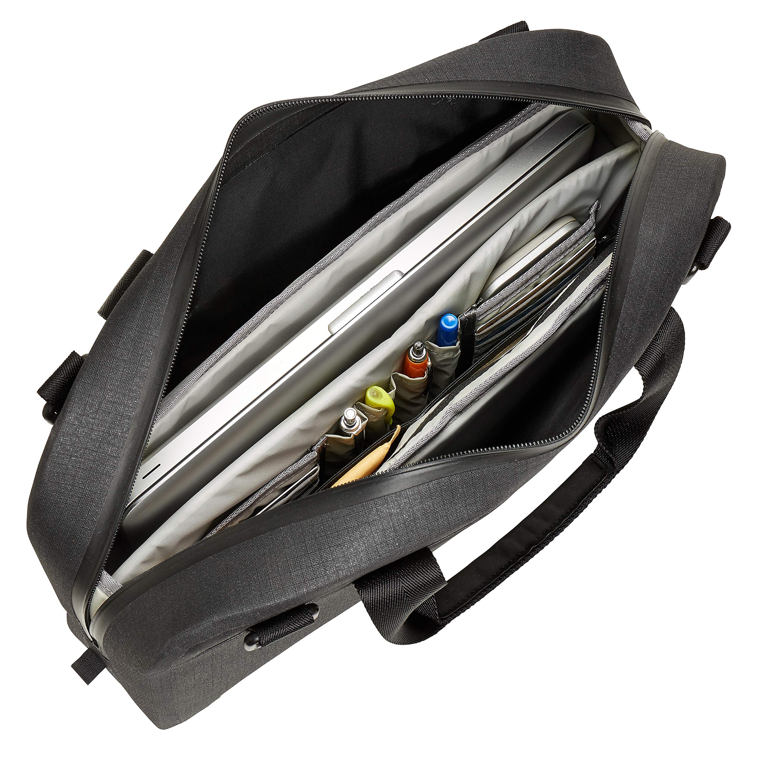 Skog Å Kust BriefSåk Pro 100% Waterproof & Airtight Messenger Bag | Black, 13"