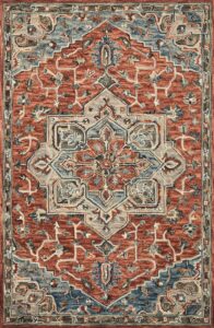 loloi victoria red/multi 5'-0" x 7'-6" area rug