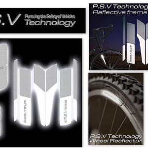 ATPC Japan Pedal Arm Reflector Reflector to Paste on Bicycle Crank Strong Reflection of Light Nightly Safety is Improved by 360 Degree Visibility Road Bike, MTB P.S.V Technology