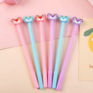 WIN-MARKET Fashion Cute Colorful Kawaii Lovely Colorful Animal Tiger Gel Ball Pens Office School Supply Stationery Pen(6PCS)