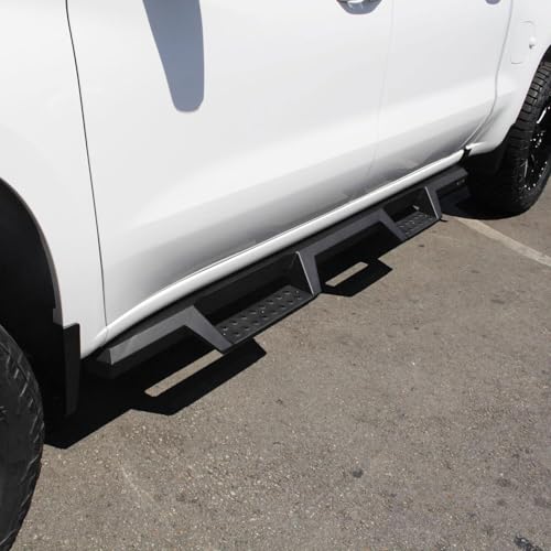 Westin 56-14135 HDX Drop Nerf Step Bars fits 2019-2023 Silverado Sierra 1500 Crew Cab 2020-2023 Silverado Sierra 2500 3500 Crew Cab Textured Black 1 Pair