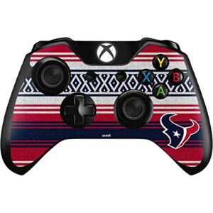 skinit decal gaming skin compatible with xbox one controller - officially licensed nfl houston texans trailblazer design