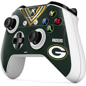 Skinit Decal Gaming Skin Compatible with Xbox One S Controller - Officially Licensed NFL Green Bay Packers Team Jersey Design