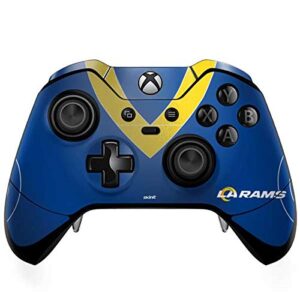 skinit decal gaming skin compatible with xbox one elite controller - officially licensed nfl los angeles rams team jersey design