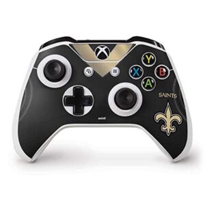 skinit decal gaming skin compatible with xbox one s controller - officially licensed nfl new orleans saints team jersey design