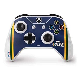 skinit decal gaming skin compatible with xbox one s controller - officially licensed nba utah jazz team jersey design