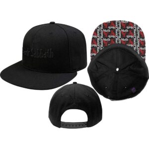 black sabbath men's logo & demon snapback baseball cap adjustable black