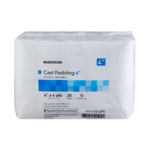 McKesson Cast Padding, Non-Sterile, Polyester, 4 in x 4 yds, 20 Count, 1 Pack