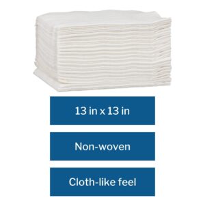 McKesson Disposable Washcloths, Soft, Absorbent and Strong, 13 in x 13 in, 50 Count, 16 Packs, 800 Total