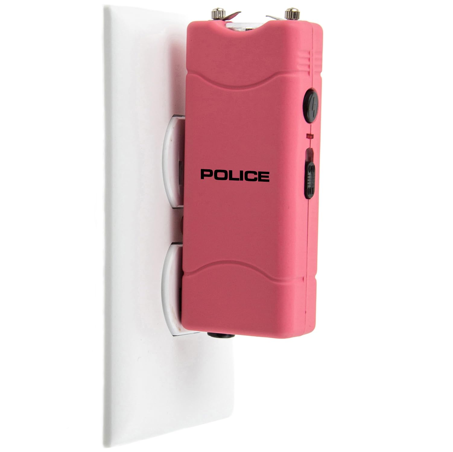 POLICE Stun Gun 801 - Mini Rechargeable with LED Flashlight, Pink