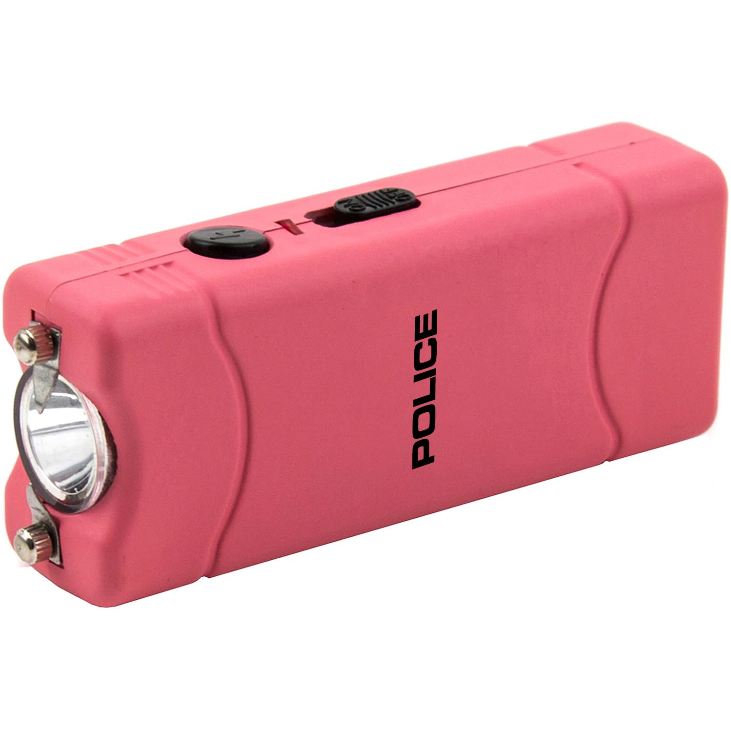 POLICE Stun Gun 801 - Mini Rechargeable with LED Flashlight, Pink