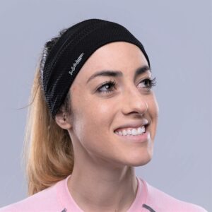 Halo Headband AIR Series-Bandit (Black)-Our Newest Wide Pullover Headband for Both Women and Men One Size