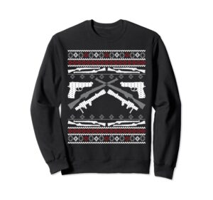 gun rights 2nd amendment pistol guns ugly christmas sweater sweatshirt