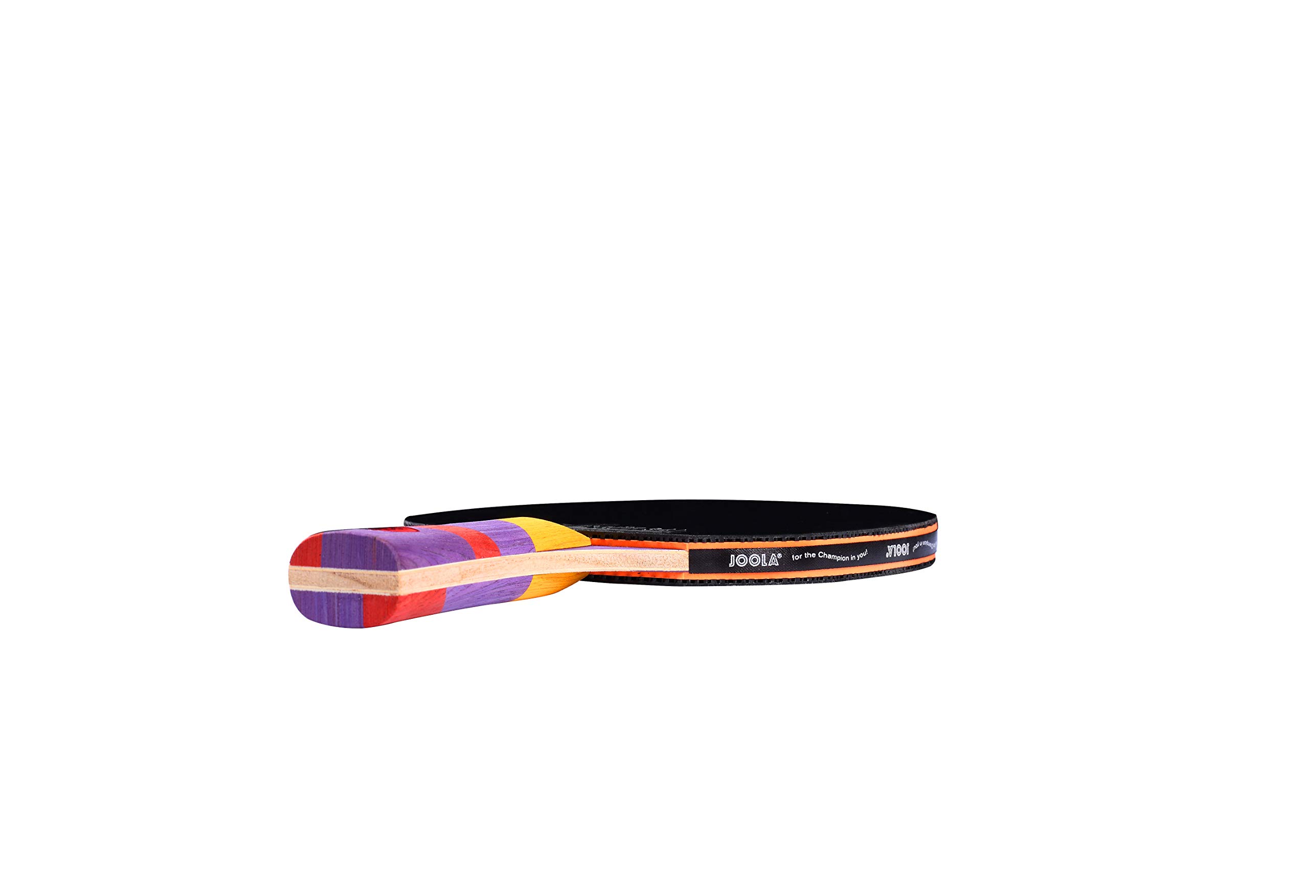 JOOLA Omega Strata - Table Tennis Racket with Flared Handle - Tournament Level Ping Pong Paddle with Vizon Table Tennis Rubber - Designed for Spin, purple