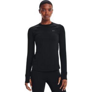 under armour women's coldgear base 3.0 crew md black