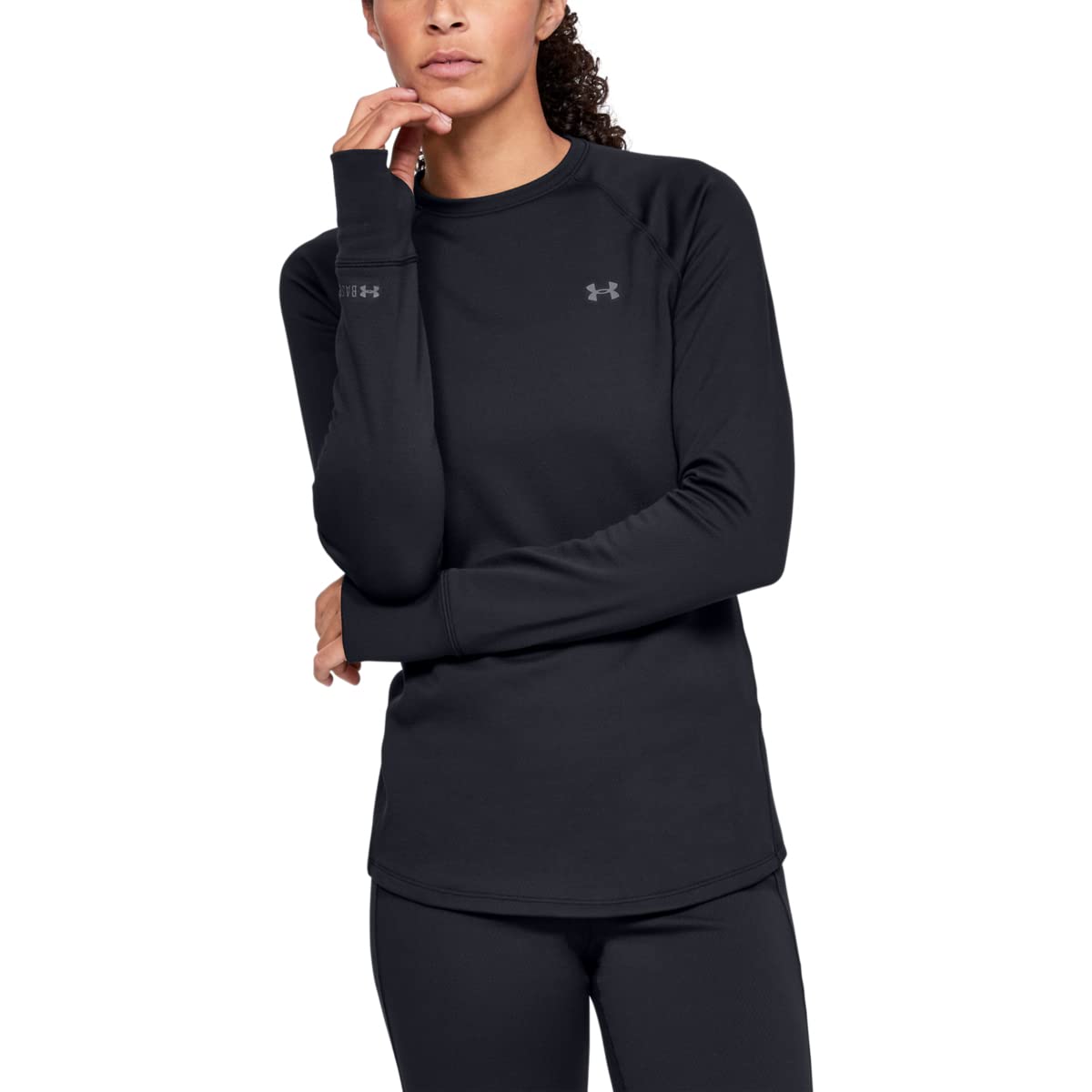 Under Armour Women's ColdGear Base 3.0 Crew MD Black