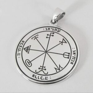 Moonlight Mysteries Sterling Silver Third Pentacle of Saturn Talisman for Evocation and Power