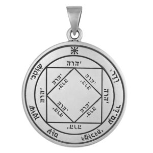 moonlight mysteries sterling silver third pentacle of the sun talisman for victory