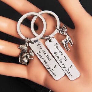 Lywjyb Birdgot Best Friend Gift Set You are The Dean to my Sam SPN Fan Gift (Dean Sam Set)