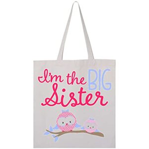 inktastic big sister owls tote bag 0020 white 276cb