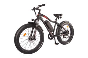 dj fat bike 750w 48v 13ah power electric bicycle, matte black, led bike light, suspension fork and shimano gear