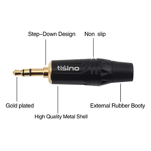 tisino 3.5mm to Dual XLR Stereo Cable 1/8 inch Mini Jack to 2 XLR Male Y Splitter Adapter Cord- 10 FT