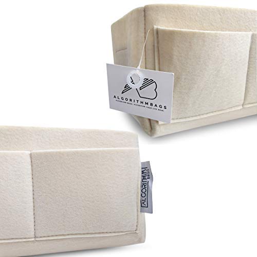 AlgorithmBags Designed for LV Artsy MM GM | Luxury Purse Organizer Insert, 2.5mm Felt Beige Liner Shaper (Cream, MM)