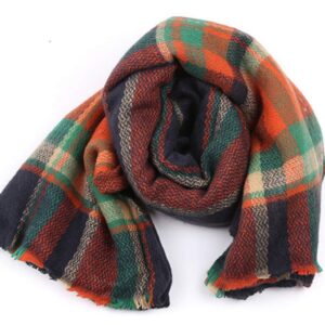 vxsvxm Shawl Tartan Women's Plaid Scarf Winter Oversized Scarves Wrap Blanket Scarf Warm Tassels Pashmina Poncho Scarf