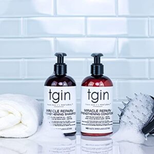 Thank God It's Natural tgin Miracle RepaiRx Strengthening Shampoo For Damaged Hair with Black Castor Oil and Biotin - Repair - Protect - Restore - 13 Oz