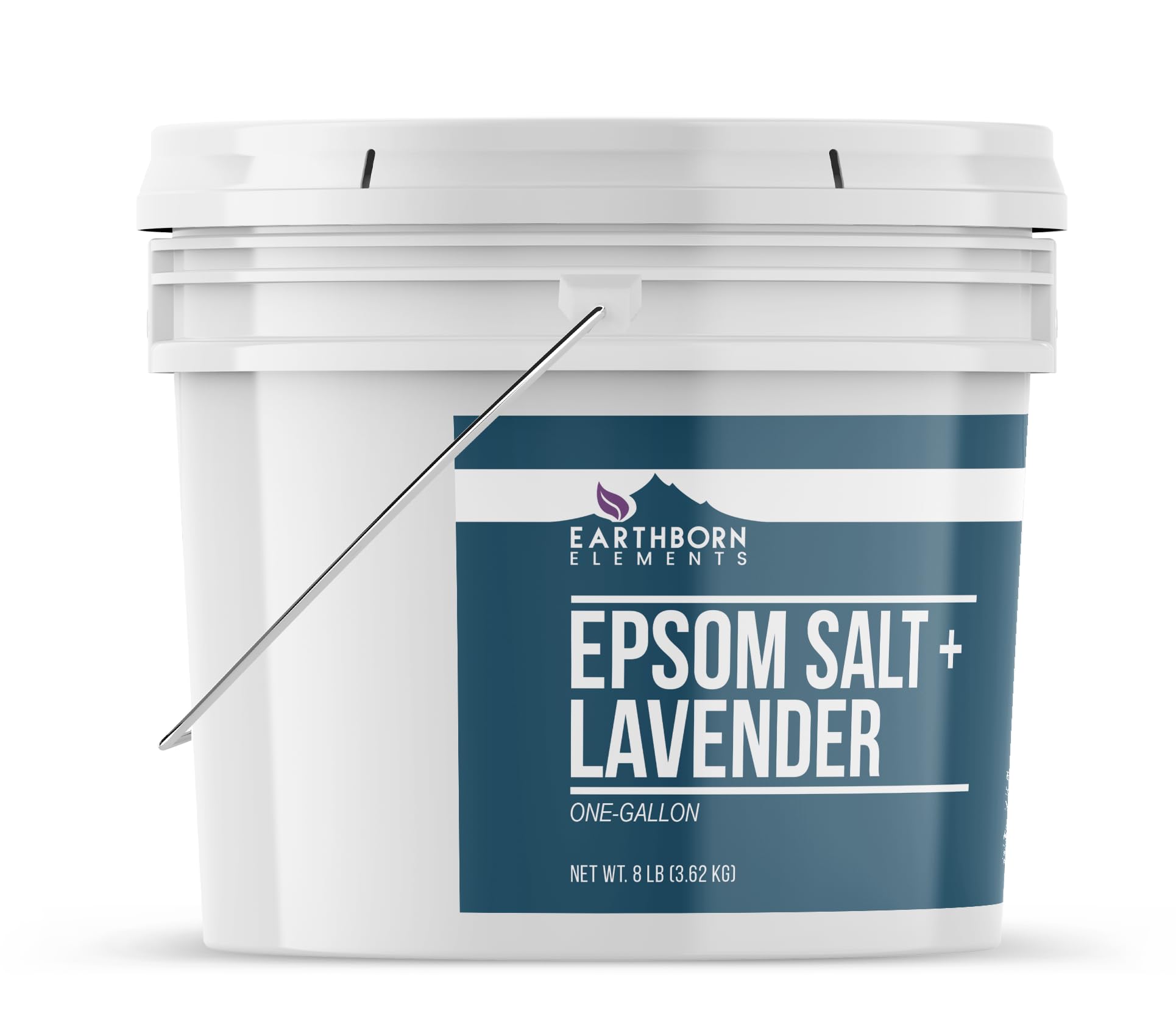 Earthborn Elements Lavender Epsom Salt, Infused with Essential Oil, Always Pure (1 Gallon)