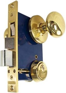 marks 22ac lhr double cylinder iron gate ornamental mortise lock set with 2-1/2" backset