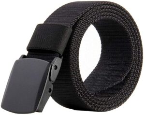 jasgood nylon canvas breathable military tactical men waist belt with plastic buckle