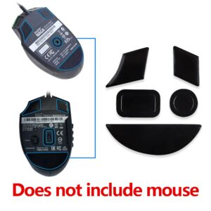 2 Sets Rounded Curved Edges Mouse Skates & Mouse Feet & Mice Feet & mouseskates for Razer Naga 2014 RZ01-0104&Naga Chroma 2016 RZ01-0161 &Naga Hex V2 2016 RZ01-0160 Gaming Mouse