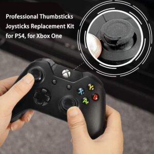 Eboxer 8 in 1 Metal Magnetic Thumbsticks Joysticks Replacement Kit, Analog Sticks Joysticks Repair Kit for, for One, Including Stick, Magnetic Base, Screw Drivers and