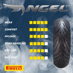 Pirelli Angel ST Front 120/70ZR17 & Rear 180/55ZR17 Sport Touring Motorcycle Tires - 120/70-17 180/55-17 Two Pack