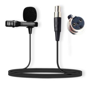 nicama omni-directional lavalier microphone 4-pin xlr output compatible with shure wireless microphone belt pack transmitter t1, ulx1, ur1, pg1, pgx1, pgxd1, slx1, blx1, blxd1