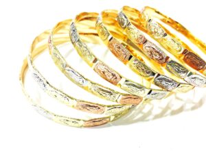 merajjewelry virgen de guadalupe bangle #6 (2.75" inch diameter)