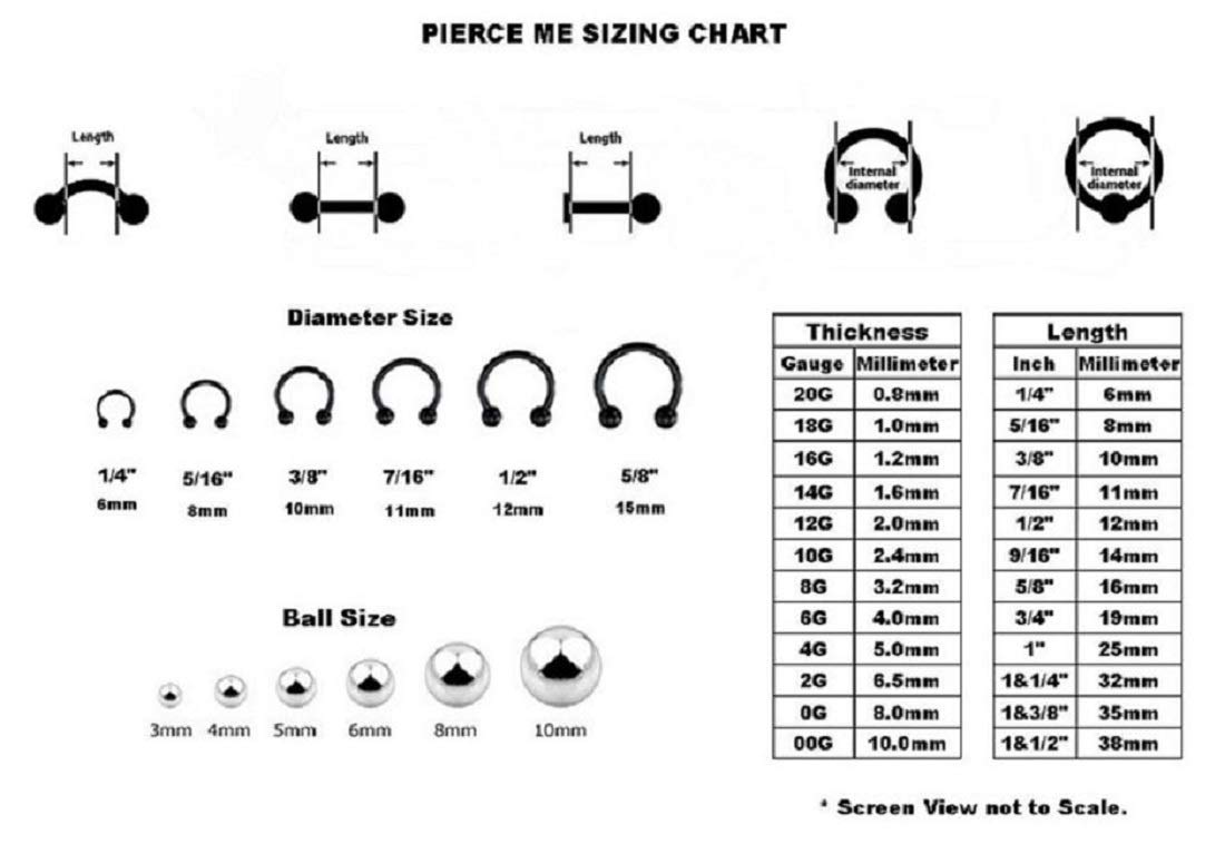 PIERCE ME 2PCS Zombie Claw Skeleton Claw Labret Monroe Lip Rings 16G 5/16" and 16G 1/4" (Short and Extra Short)