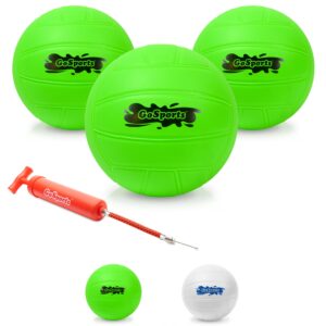 gosports water volleyball 3 pack great for swimming pools or lawn volleyball games