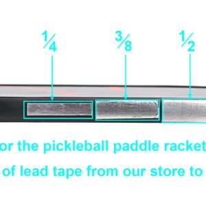 SummerHouse 3/8'' x 197'' Squash Tennis Racquet Pickleball Paddle Racket Lead Tape Weight Silver Self-Adhesion Golf Clubs Head SwingWeight 0.35g Per Inch