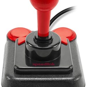 SPEEDLINK SL-650212-BKRD Competition PRO EXTRA USB Joystick - Anniversary Edition, Retro-Arcade-Stick, schwarz-rot