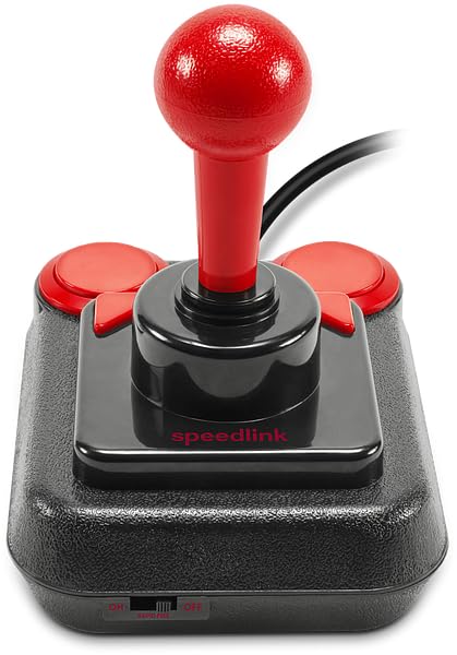 SPEEDLINK SL-650212-BKRD Competition PRO EXTRA USB Joystick - Anniversary Edition, Retro-Arcade-Stick, schwarz-rot