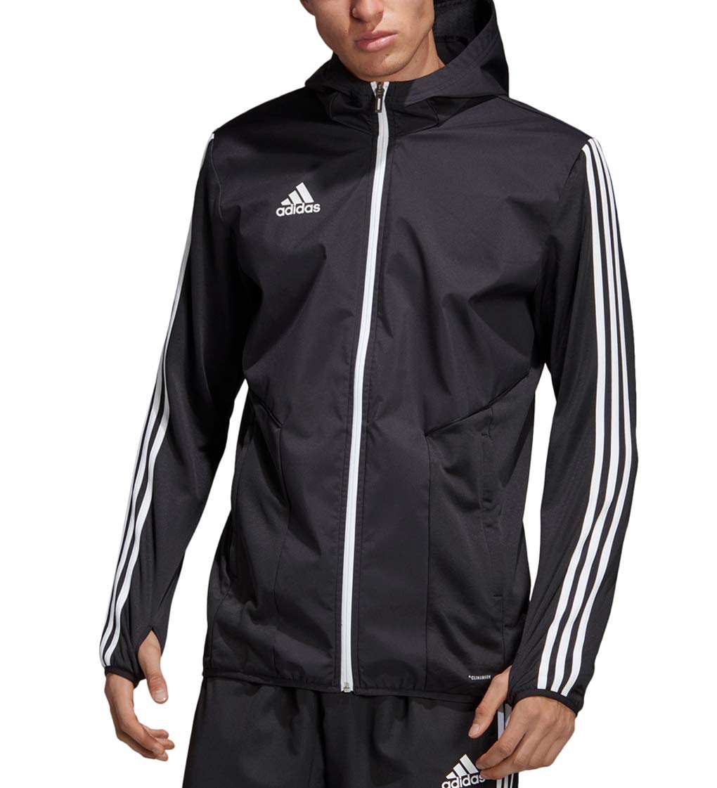 adidas Men's Tiro 19 Warm Jacket (Small) Black/White