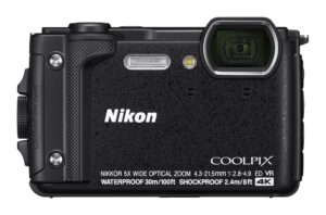 nikon w300 waterproof underwater digital camera with tft lcd, 3in, black (26523) (renewed)