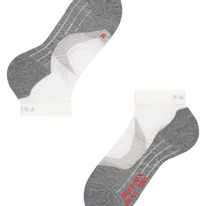 FALKE Men's RU4 Endurance Cool Short Running Socks, Quarter Cut, Medium Cushion, Breathable Quick Dry, Cooling, Nylon, White (White-Mix 2020), 10.5-11.5, 1 Pair