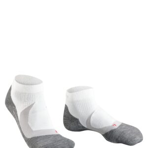 FALKE Men's RU4 Endurance Cool Short Running Socks, Quarter Cut, Medium Cushion, Breathable Quick Dry, Cooling, Nylon, White (White-Mix 2020), 10.5-11.5, 1 Pair